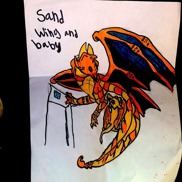 Other | Sand Wing Baby Drawing From Wings Of Fire | Poshmark